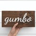 Gumbo Sign Painted Louisiana Wall Art Cajun Wall Decor - Etsy