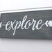 Explore Wood Sign Travel Wall Decor Adventure Nursery - Etsy