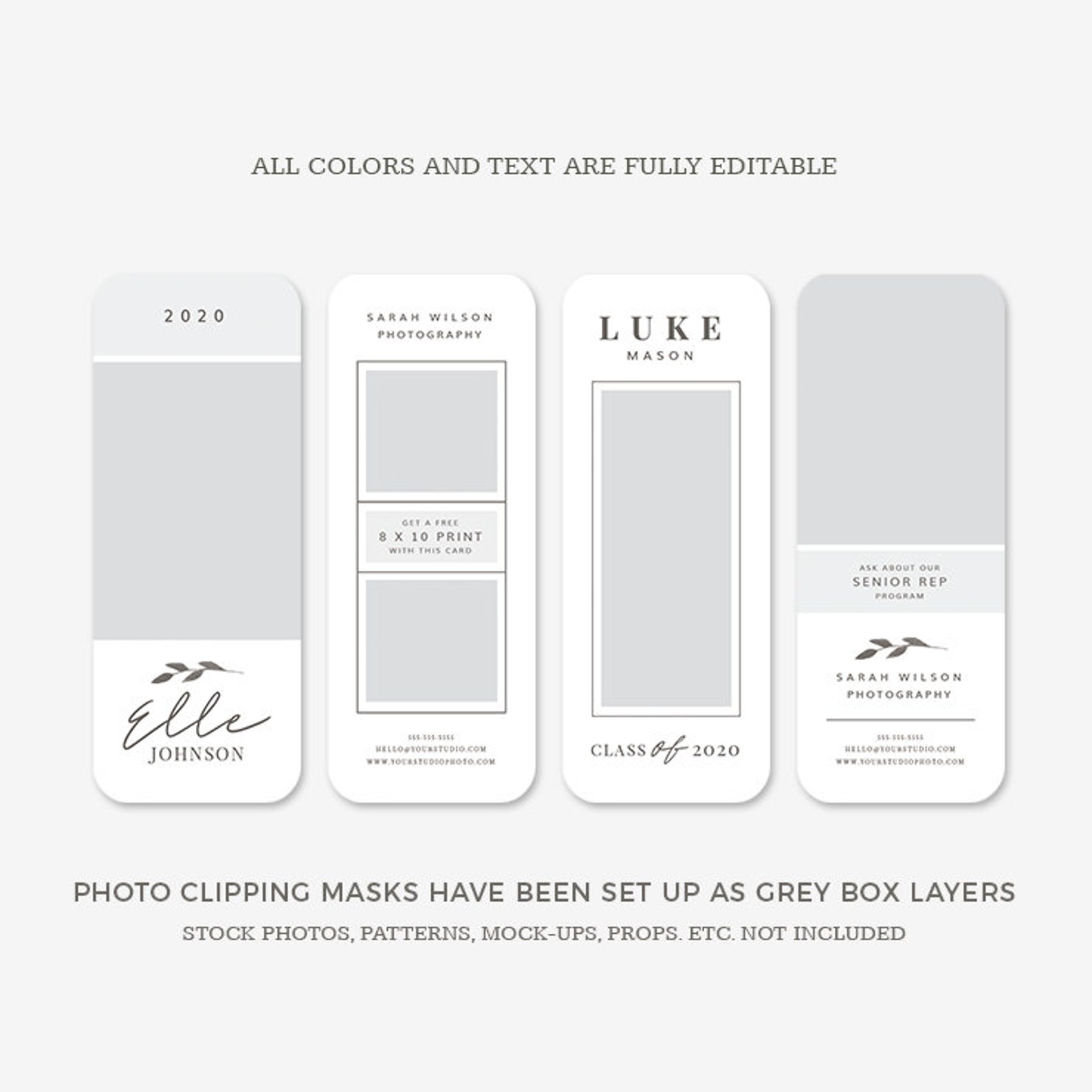 Modern Senior Rep Card Template, Senior Marketing Rep Card Template ...