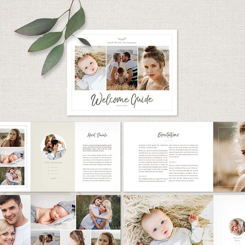 Welcome Magazine Template Welcome Guide Template Photography - Etsy