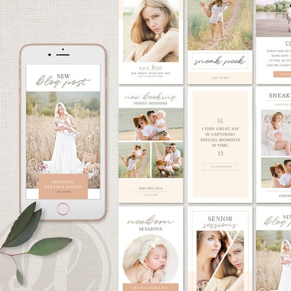 Pink Instagram Stories Templates Instagram Story Templates | Etsy