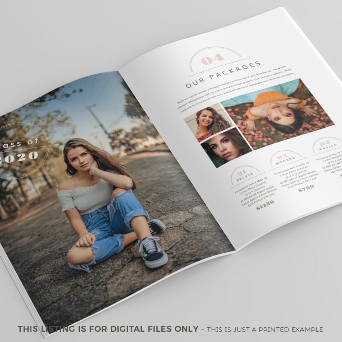 Senior Photography Magazine Template Senior Magazine | Etsy