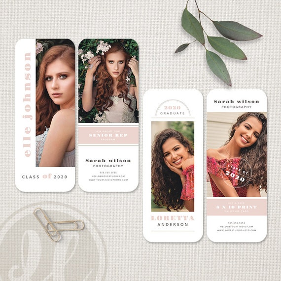 Senior Rep Card Template Senior Rep Cards Senior Marketing | Etsy