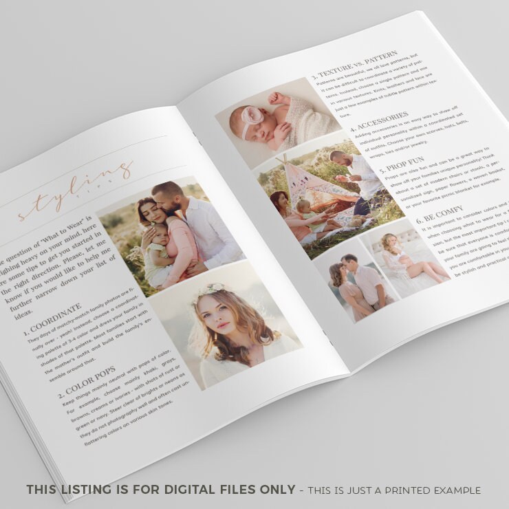 Photography Style Guide Template INSTANT DOWNLOAD Client | Etsy