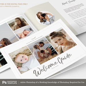 Welcome Magazine Template Welcome Guide Template Photography - Etsy