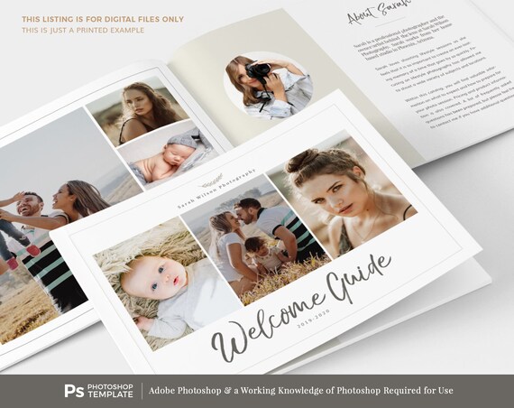 Welcome Magazine Template Welcome Guide Template Photography - Etsy