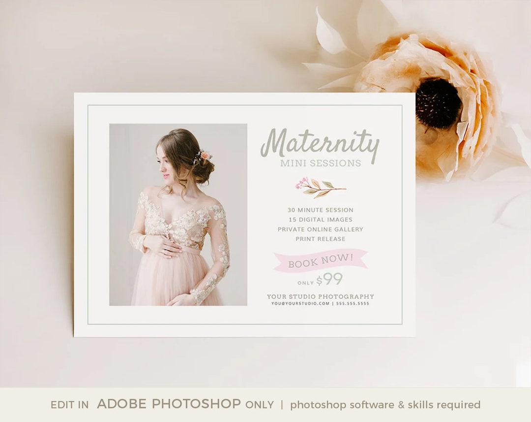 Maternity Mini Session Template Maternity Marketing Board, Photographer ...