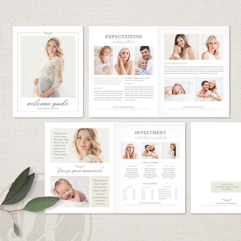 Photography Magazine Welcome Guide Template INSTANT | Etsy