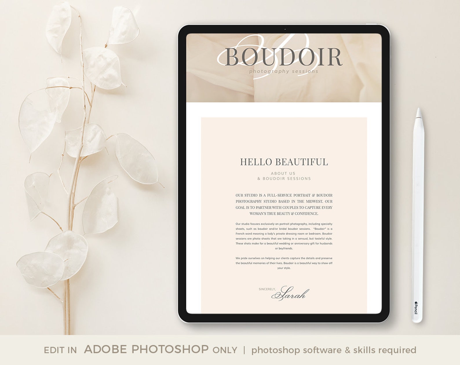 Boudoir Welcome Guide Boudoir Photography Magazine Boudoir - Etsy