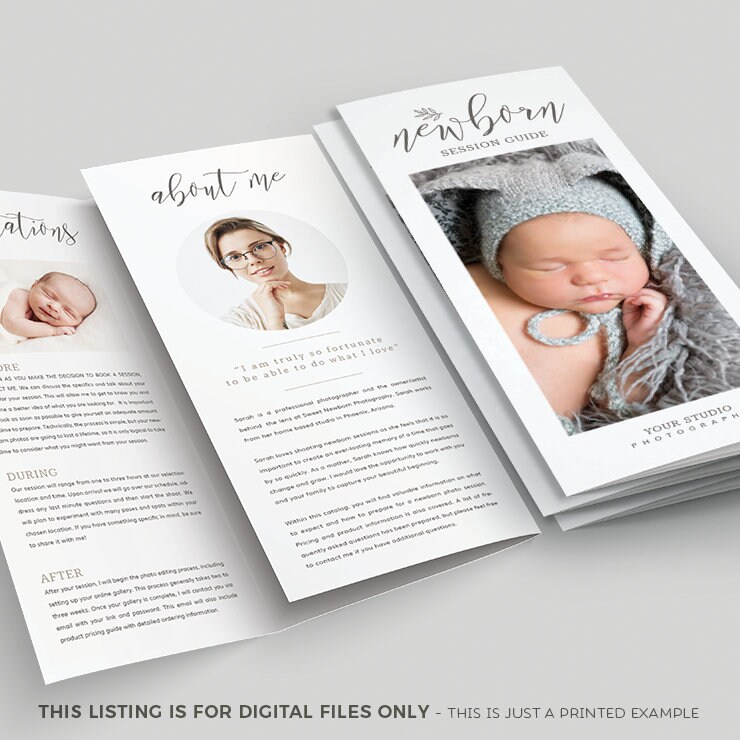 Newborn Welcome Guide Client Welcome Guide Newborn Brochure | Etsy