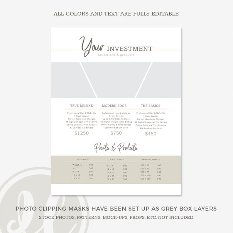 Senior Magazine Template Senior Photography Magazine - Etsy