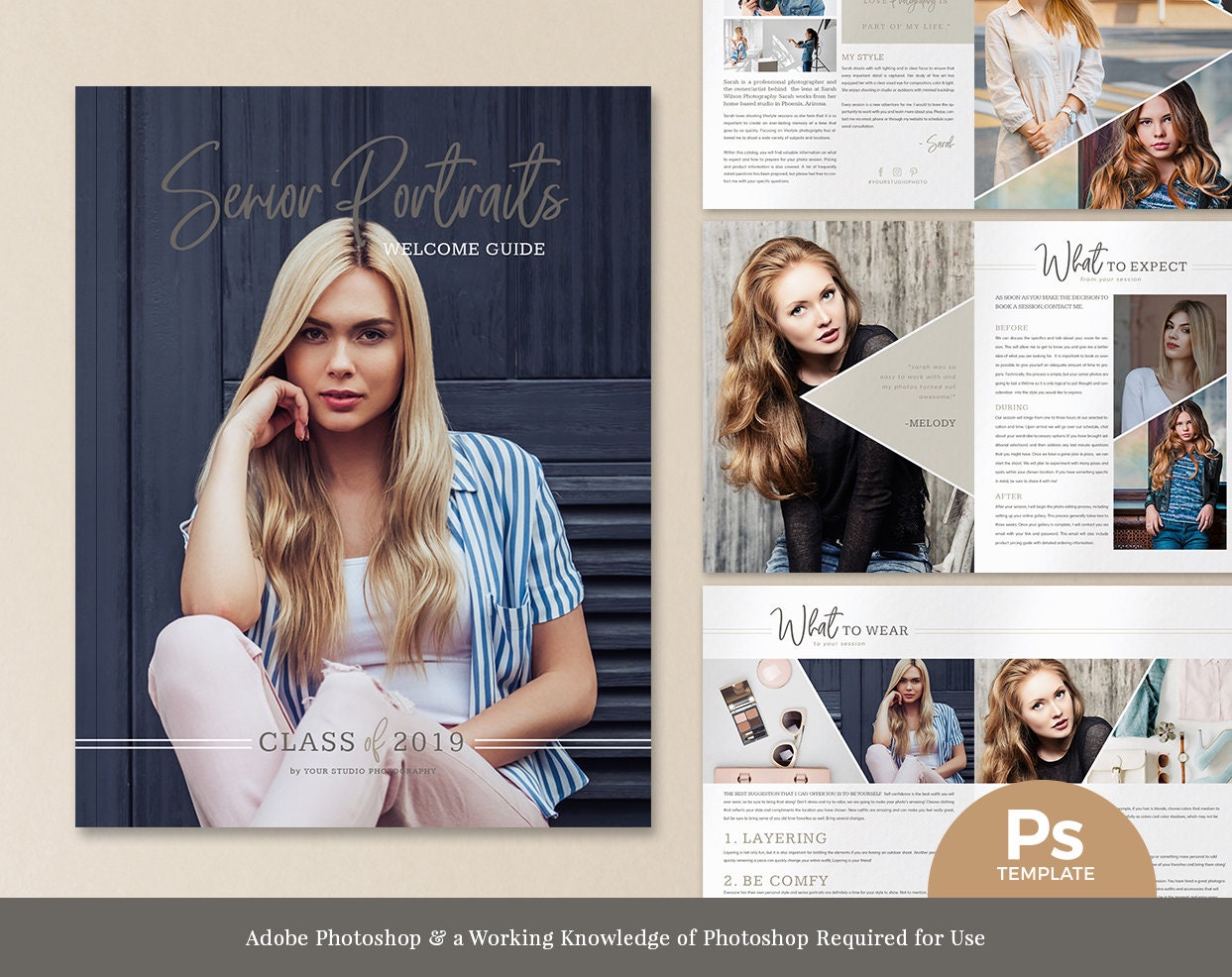 Senior Magazine Template Senior Photography Magazine | Etsy