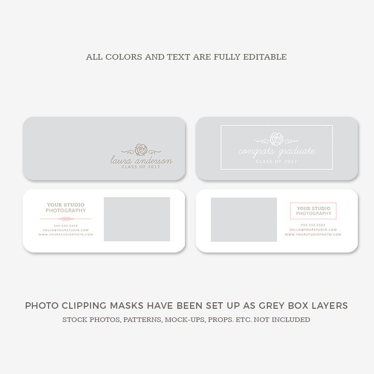 Senior Rep Card Template Senior Rep Cards Senior Marketing | Etsy