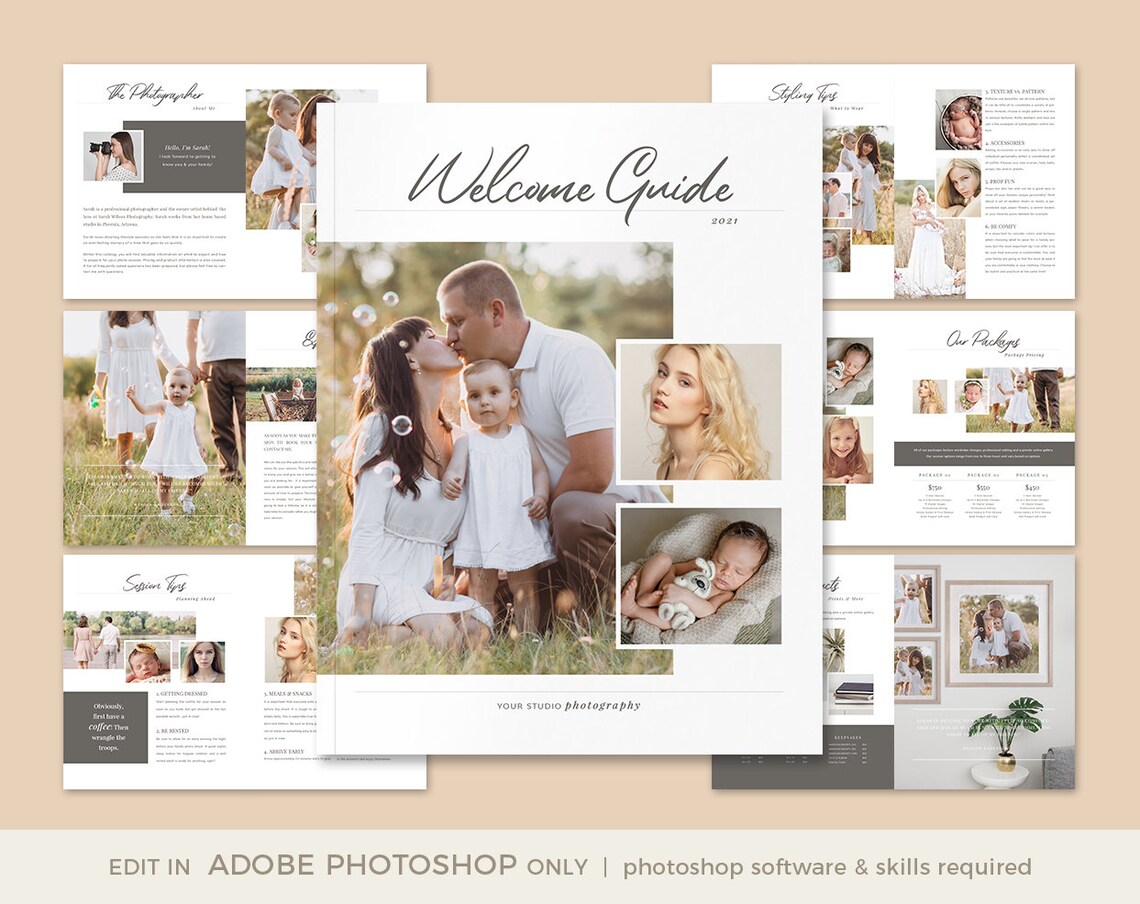 Family Styling Guide Photography Style Guide Template - Etsy