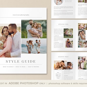 Style Guide Template for Photographers, Photography What to Wear ...