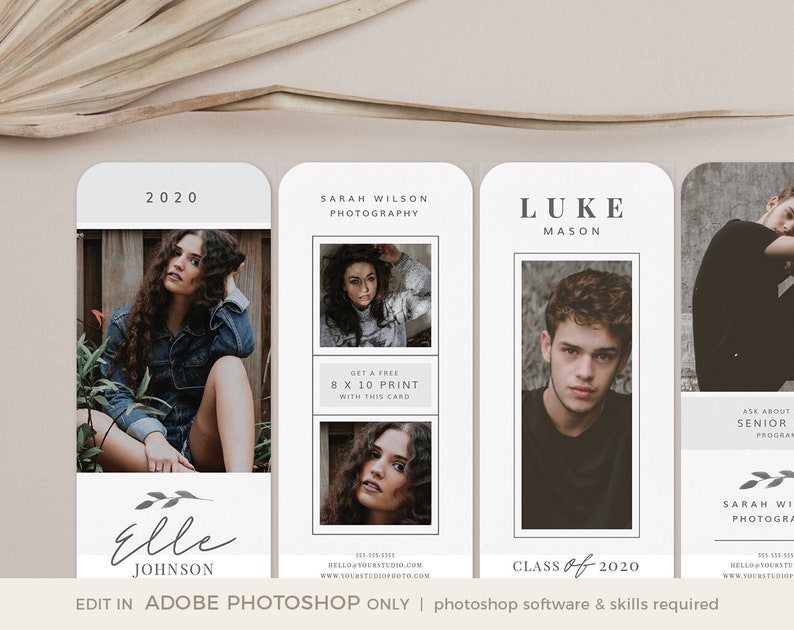 Modern Senior Rep Card Template Senior Marketing Rep Card - Etsy