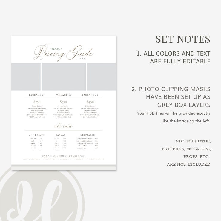 Photography Marketing Kit Photography Marketing Set INSTANT | Etsy