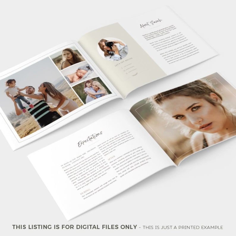 Welcome Magazine Template Welcome Guide Template Photography - Etsy