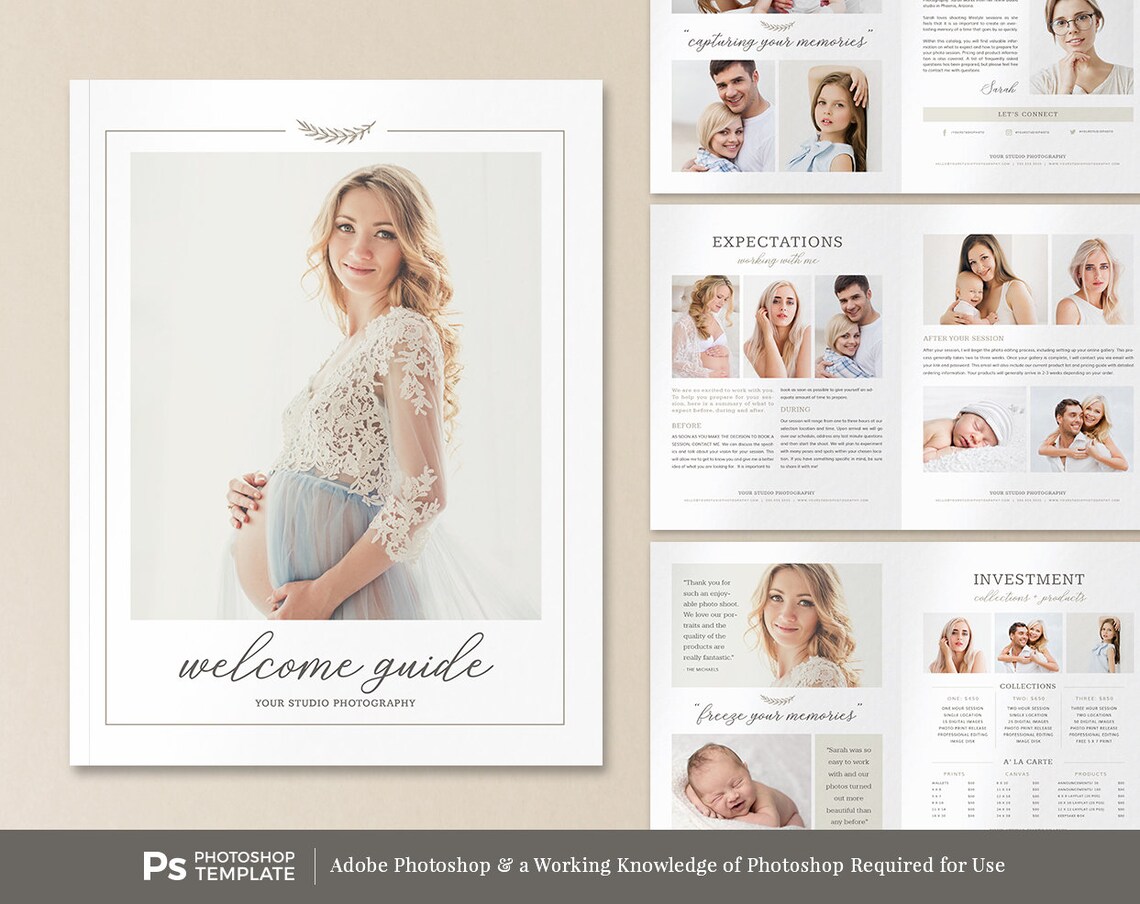 Photography Magazine Welcome Guide Template INSTANT | Etsy