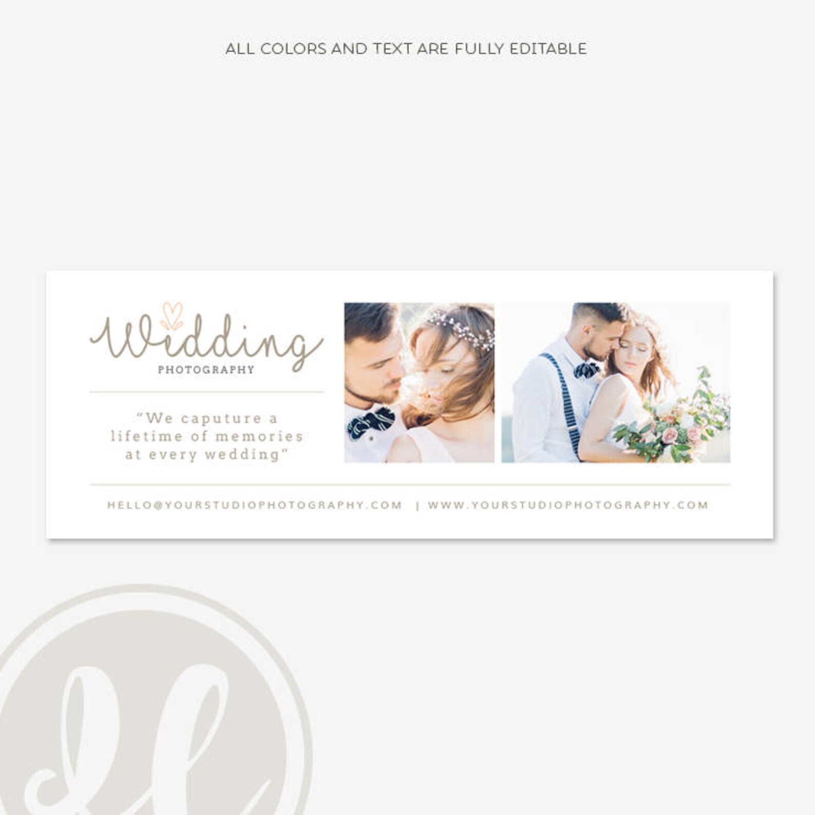 Wedding Photography Marketing Set Photographer Branding | Etsy