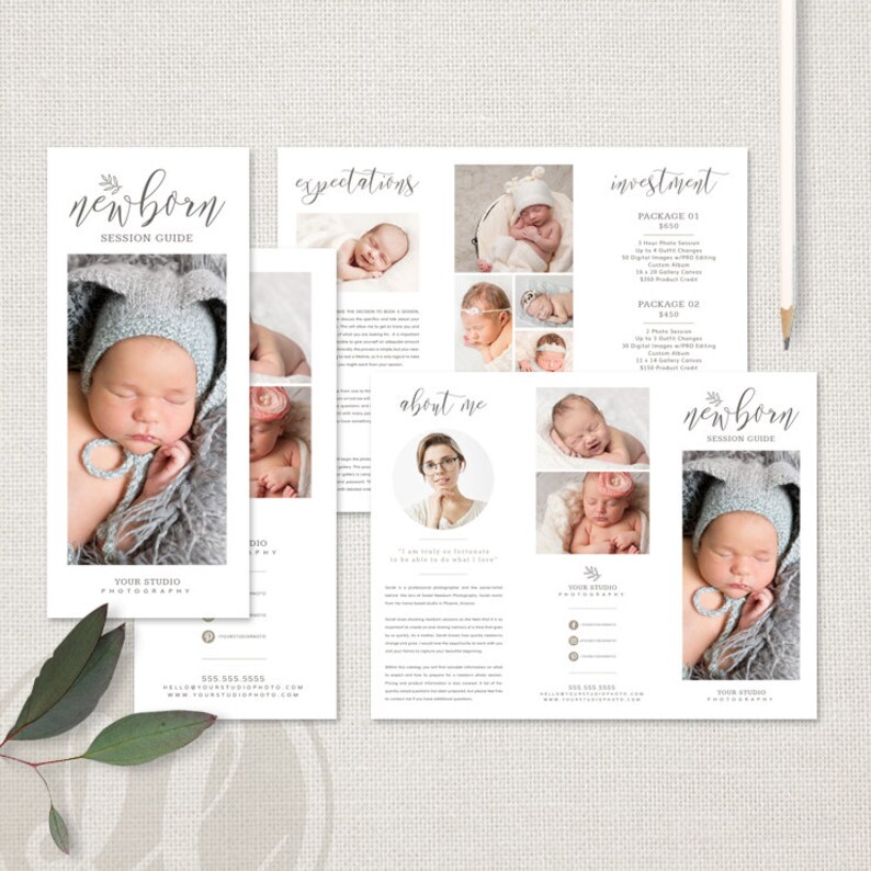 Newborn Welcome Guide Client Welcome Guide Newborn Brochure - Etsy