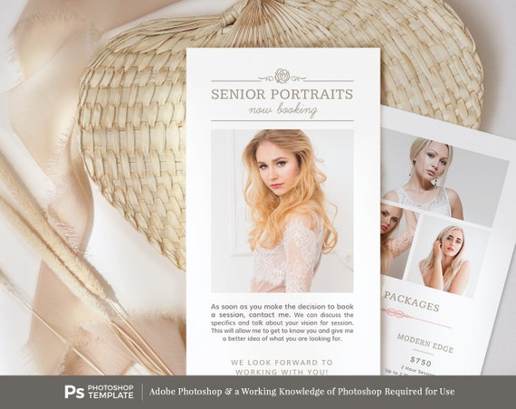 Rack Card Template Senior Photography Rack Card Senior Rack | Etsy