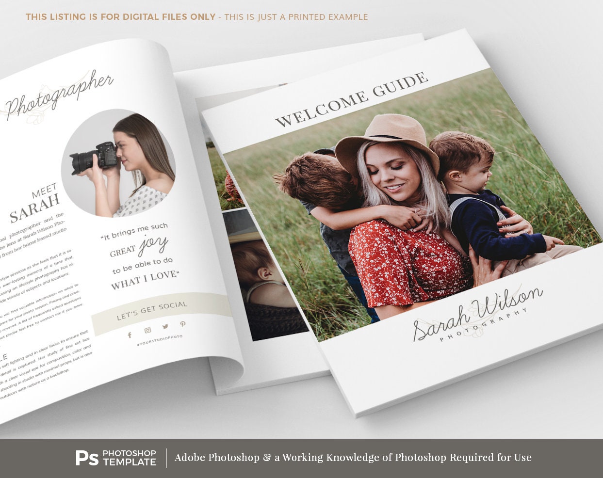 PSD Magazine 8 Pages Welcome Guide Template Welcome Magazine Template ...