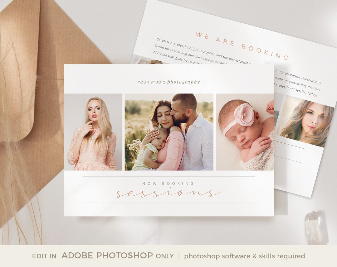 Photography Marketing Template, Photography Promo Card, Marketing ...