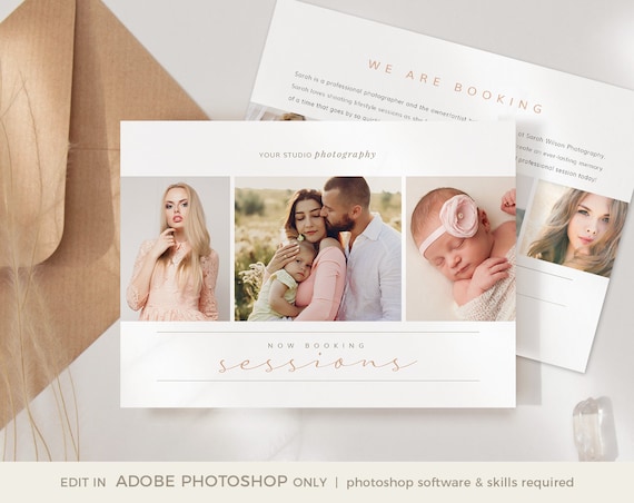 Photography Marketing Template Photography Promo Card - Etsy