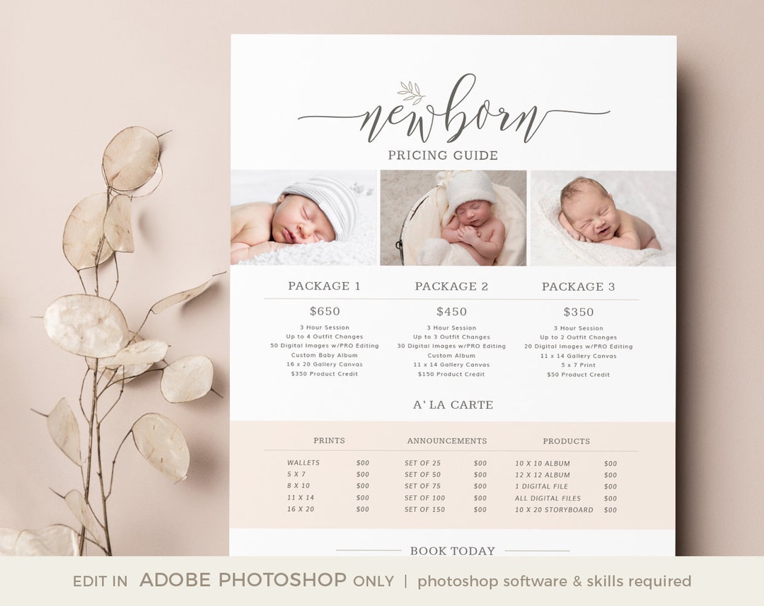 Newborn Pricing Guide, Newborn Photographer Pricing Guide, Newborn ...