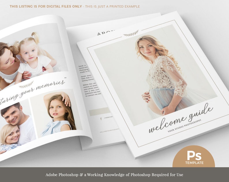 Photography Magazine Welcome Guide Template INSTANT | Etsy