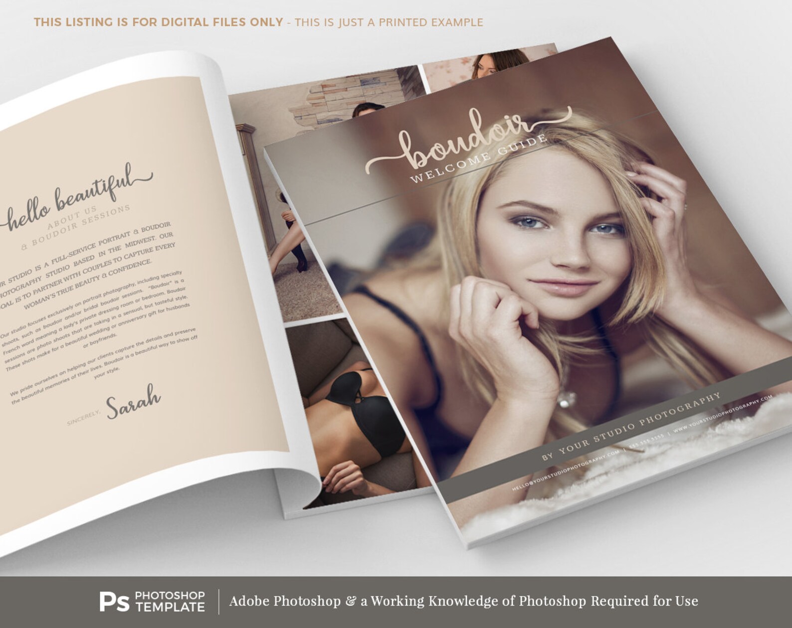 Boudoir Welcome Guide Boudoir Photography Magazine Boudoir | Etsy