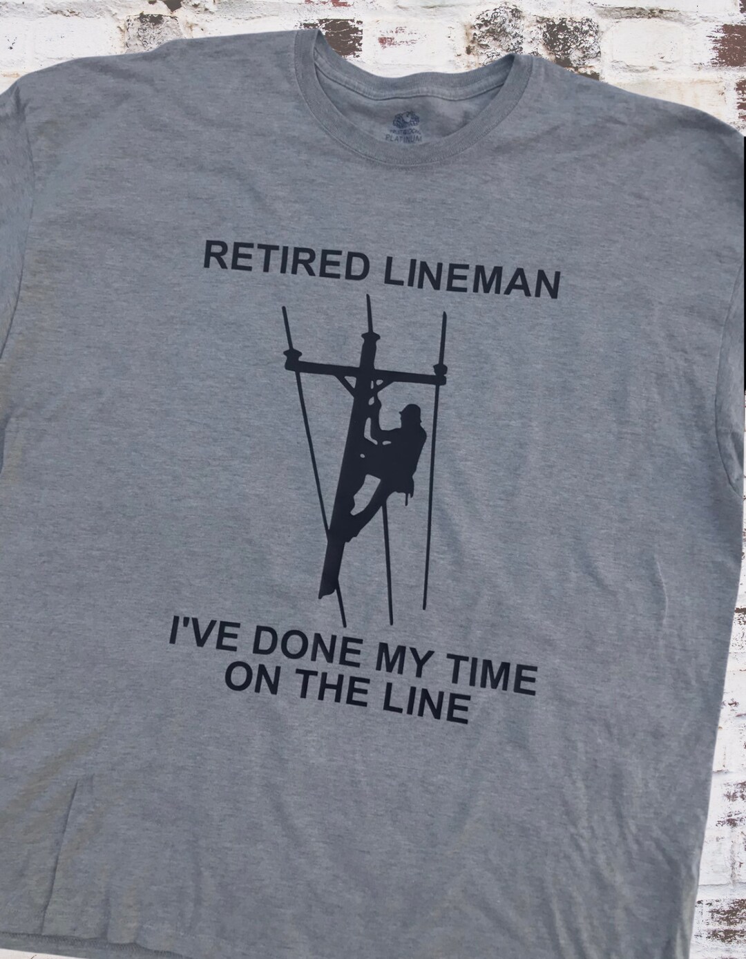 Retired Lineman Shirt, Retirement Gift, Graphic Tees, Unisex Tee - Etsy