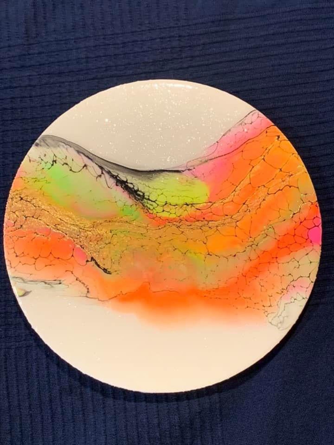 8 Inch Round Wood Panel Painting - Etsy