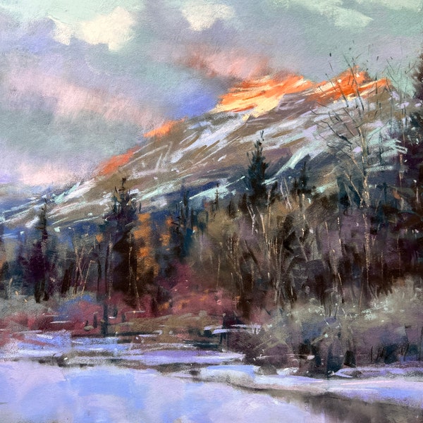 Pastel Landscape - Etsy