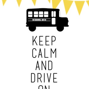 School Bus Driver Appreciation Prints or Card Design 4x6 | Etsy