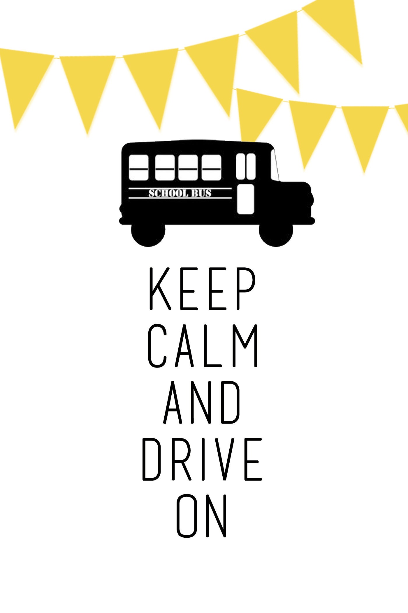 School Bus Driver Appreciation Prints or Card Design 4x6 Digital Print ...