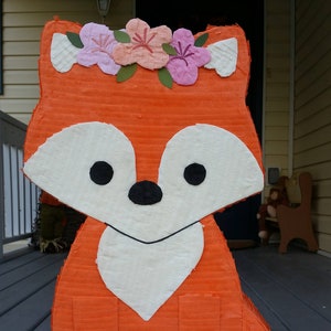 Fox Pinata. Fall Birthday Party Pinata. - Etsy
