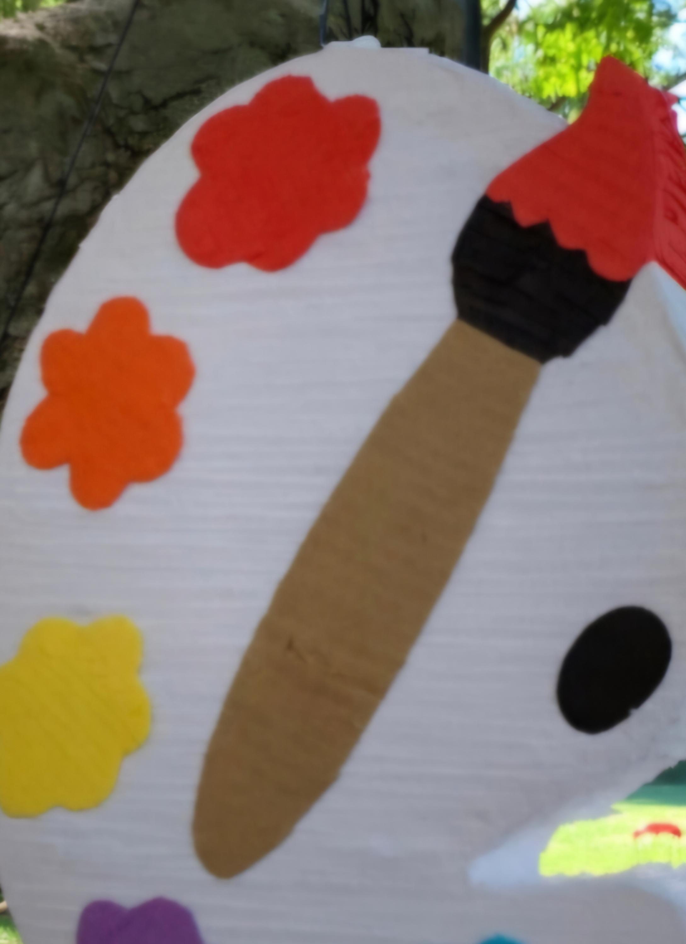 Art Palette Pinata: Handmade Painting Party Game, 24-inch - Etsy