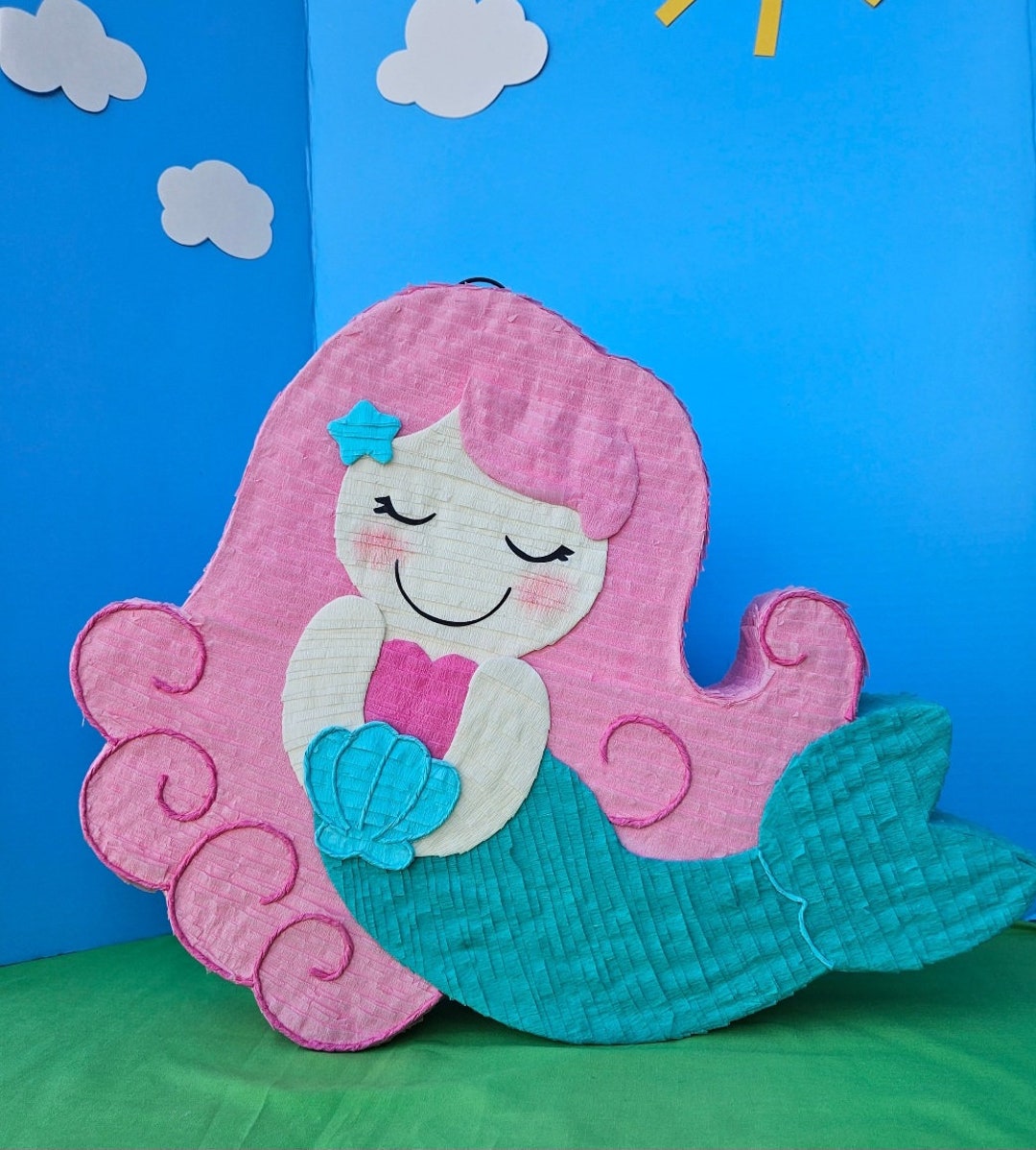 Mermaid Birthday Pinata. Pink Mermaid Pinata. - Etsy