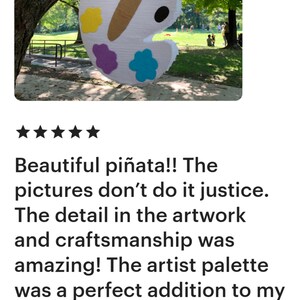 Art Palette Pinata: Handmade Painting Party Game, 24-inch - Etsy