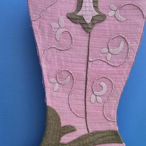 Cowboy Boot Piñata, Handmade Personalized Piñata, First Rodeo Piñata ...