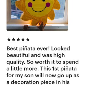 Sunshine Pinata, Personalized Handmade Pinata, Party Game, Family Fun ...