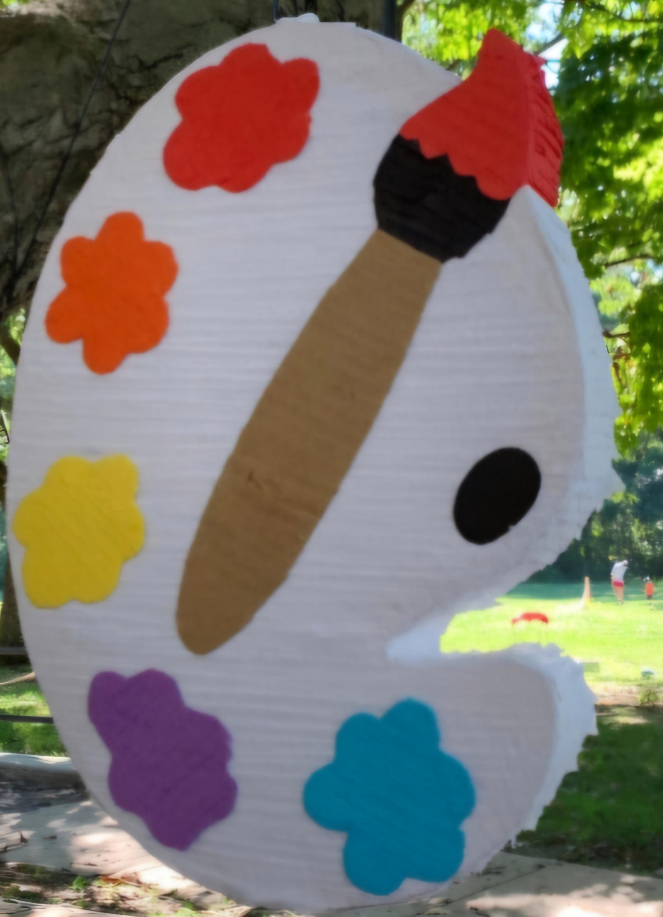 Art Palette Pinata: Handmade Painting Party Game, 24-inch - Etsy