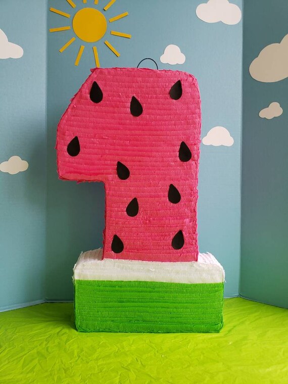 Fruits Watermelon Number One Birthday Party Pinata. - Etsy