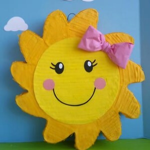 Sunshine Pinata, Personalized Handmade Pinata, Party Game, Family Fun ...