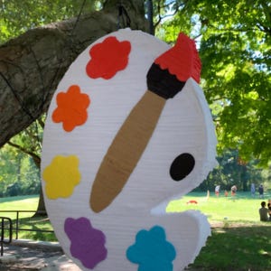 Art Palette Pinata: Handmade Painting Party Game, 24-inch - Etsy