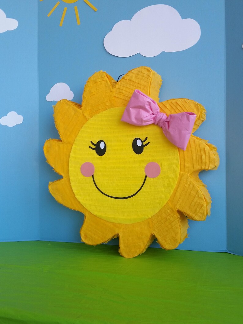 Sunshine Birthday Party Sun Pinata First Birthday Party You | Etsy