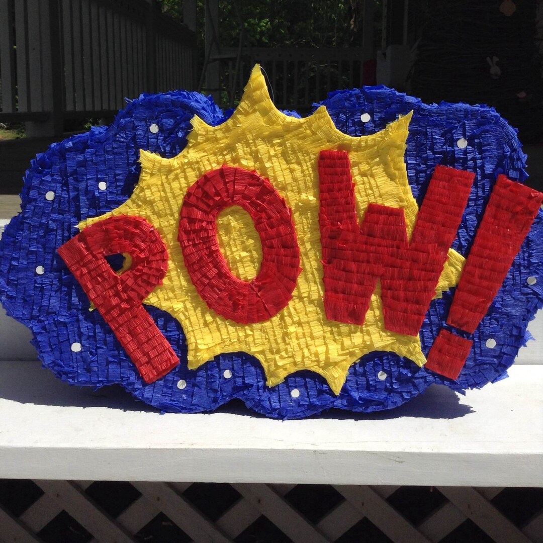 Comic Book Bubble Pinata, Personalized Handmade Pinata, Party Game ...