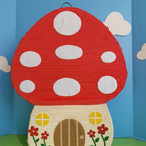 Fairy Home Pinata. Mushroom Pinata. Gnome Pinata. - Etsy